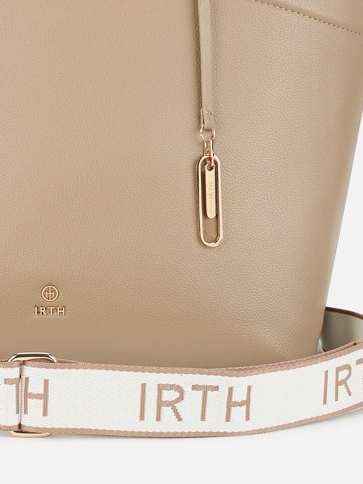 Vanessa Mocha Mousse Work Bag | IRTH | House of Titan | Shop Online