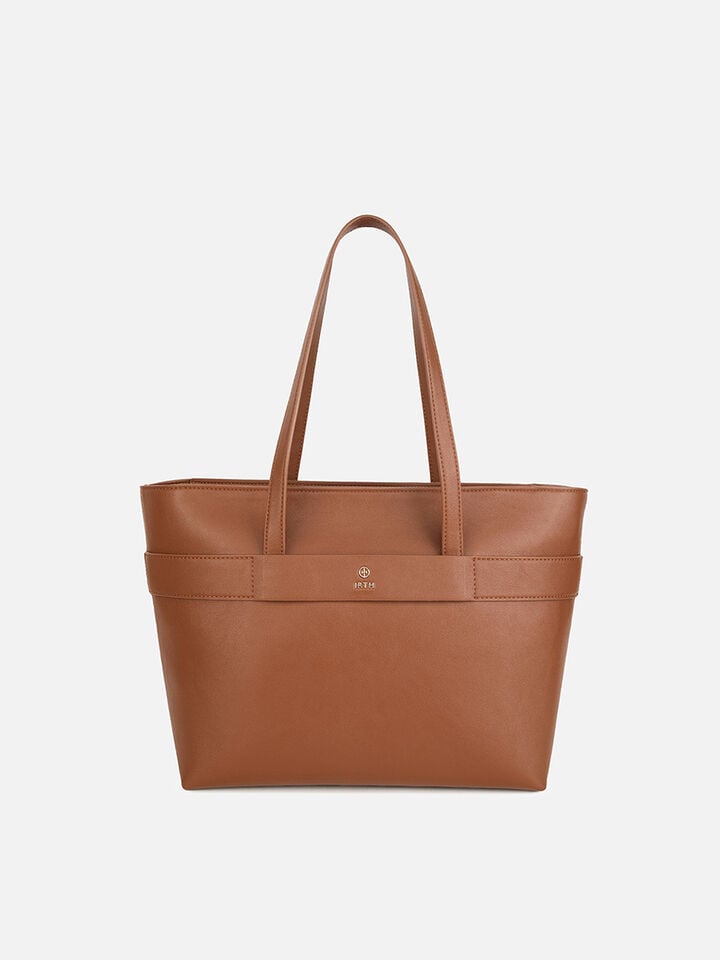 Taylor Tan Tote Bag by IRTH | House Of Titan | Shop Online