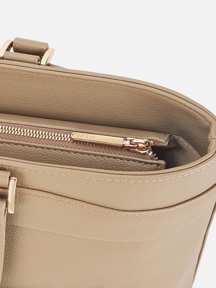 Vanessa Mocha Mousse Work Bag | IRTH | House of Titan | Shop Online