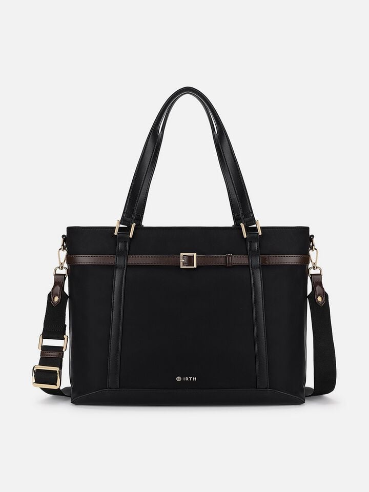 Thea Nylon Work Bag - Black