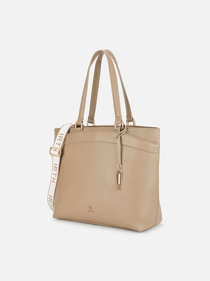 Vanessa Mocha Mousse Work Bag | IRTH | House of Titan | Shop Online
