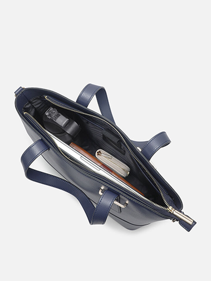 Demi Navy Blue Work Bag by IRTH | House of Titan | Shop Online