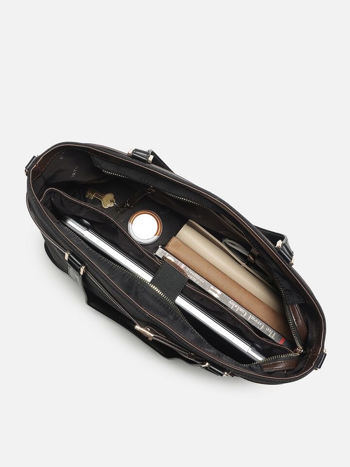 Thea Nylon Work Bag - Black