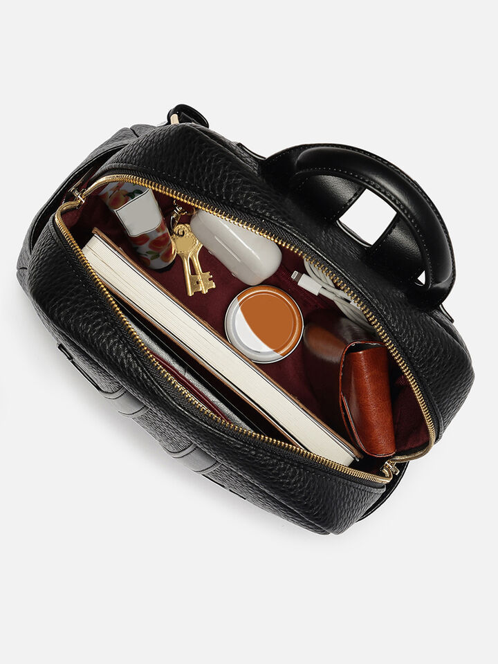 Initials by IRTH | Monogram Black Backpack | House of Titan