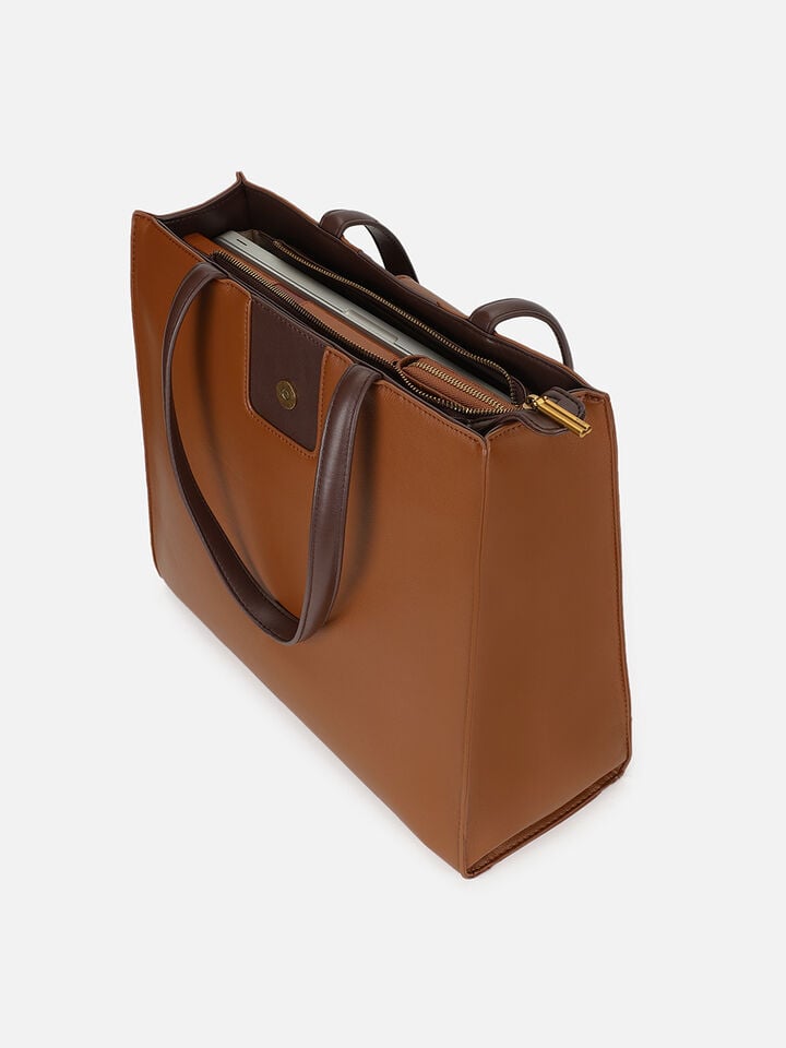 IRTH | House of Titan | Women's Work Bags | Shop Sloane in Tan