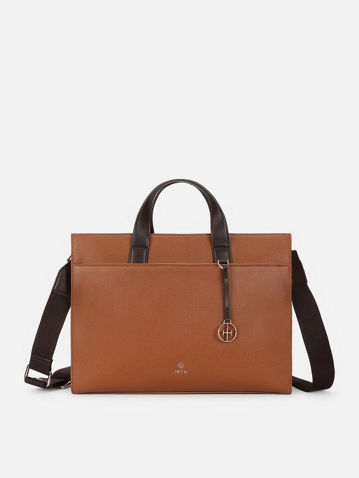 Olivia Tan Work Bag by IRTH | House of Titan | Shop Online